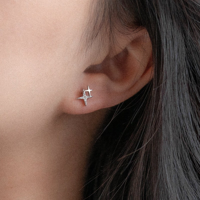 Star Stud Earrings - Etsy