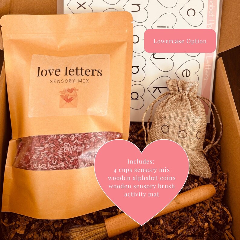 Valentine Sensory Play Kit | February Sensory Bin Filler | Montessori ...