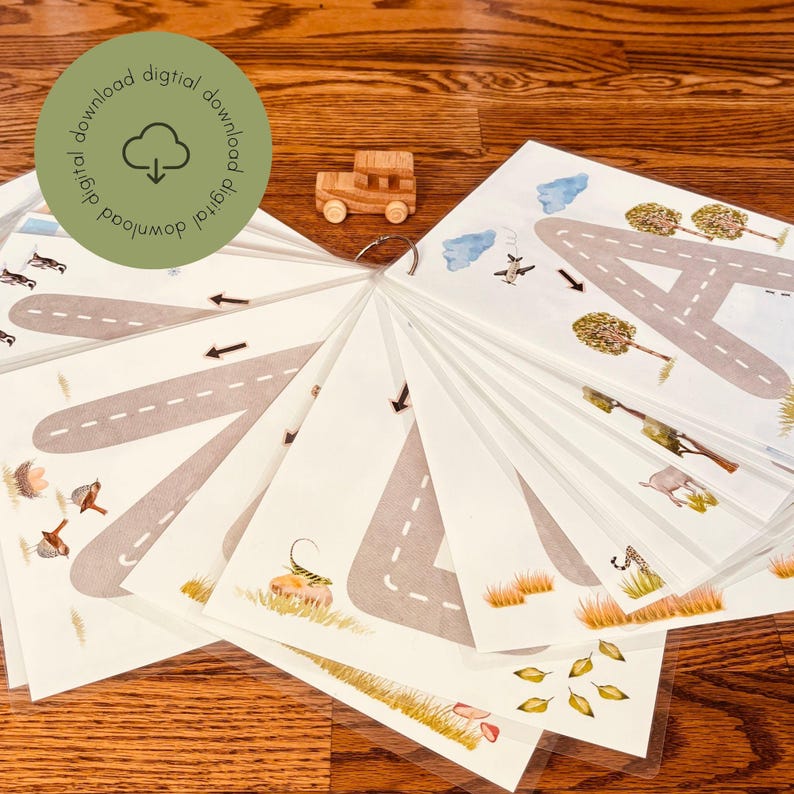 Printable Alphabet Roads | Montessori Letter Formation Activity | Drive ...