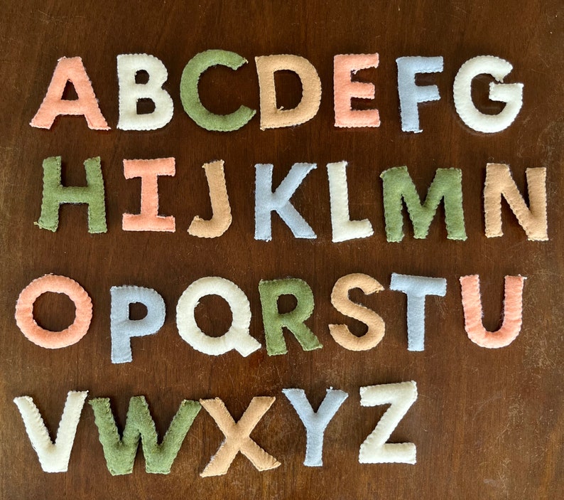 Felt Alphabet Letters - Etsy
