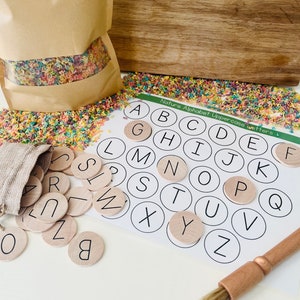Uppercase Alphabet Sensory Play Kit | Sensory Bin Filler | Montessori ...