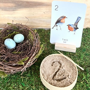 Nature Themed Number Cards | Counting Flashcards | Homeschool Nature ...