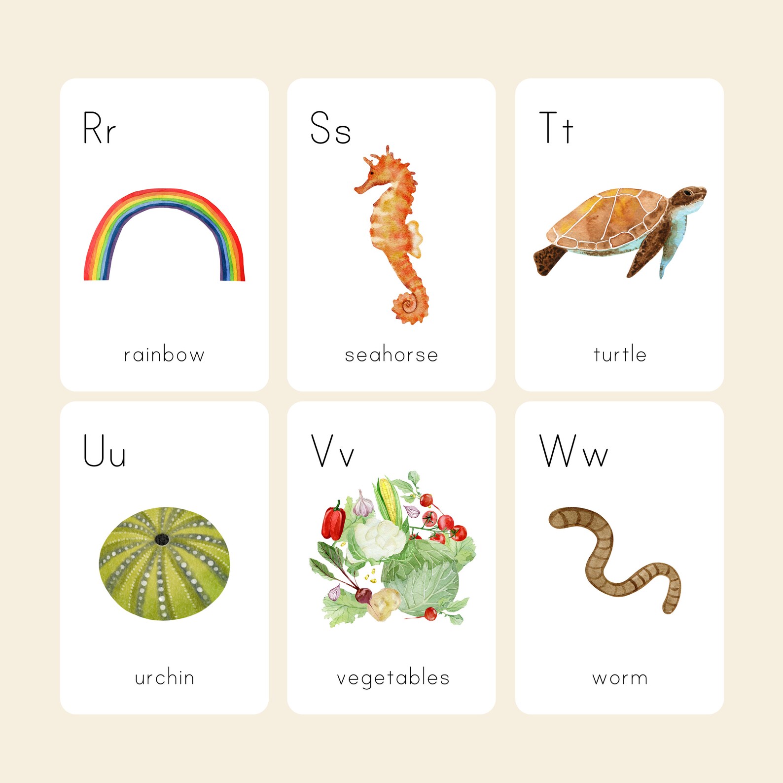 Nature Themed Alphabet Cards | Homeschool Nature Study | Printable ...