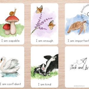 Nature Themed Affirmation Cards for Kids | Homeschool Nature Study ...