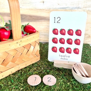 Nature Themed Number Cards | Counting Flashcards | Homeschool Nature ...