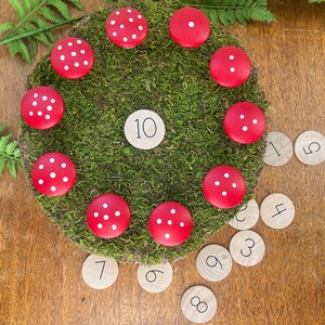 Mushroom Math Counters | Montessori Toddler | Montessori Mushroom ...