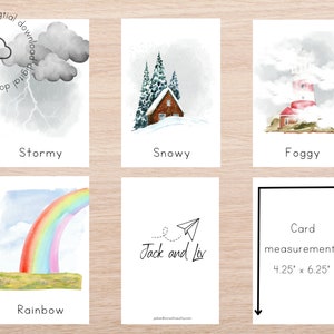 Weather Flashcards | Homeschool Weather Study | Printable Montessori ...