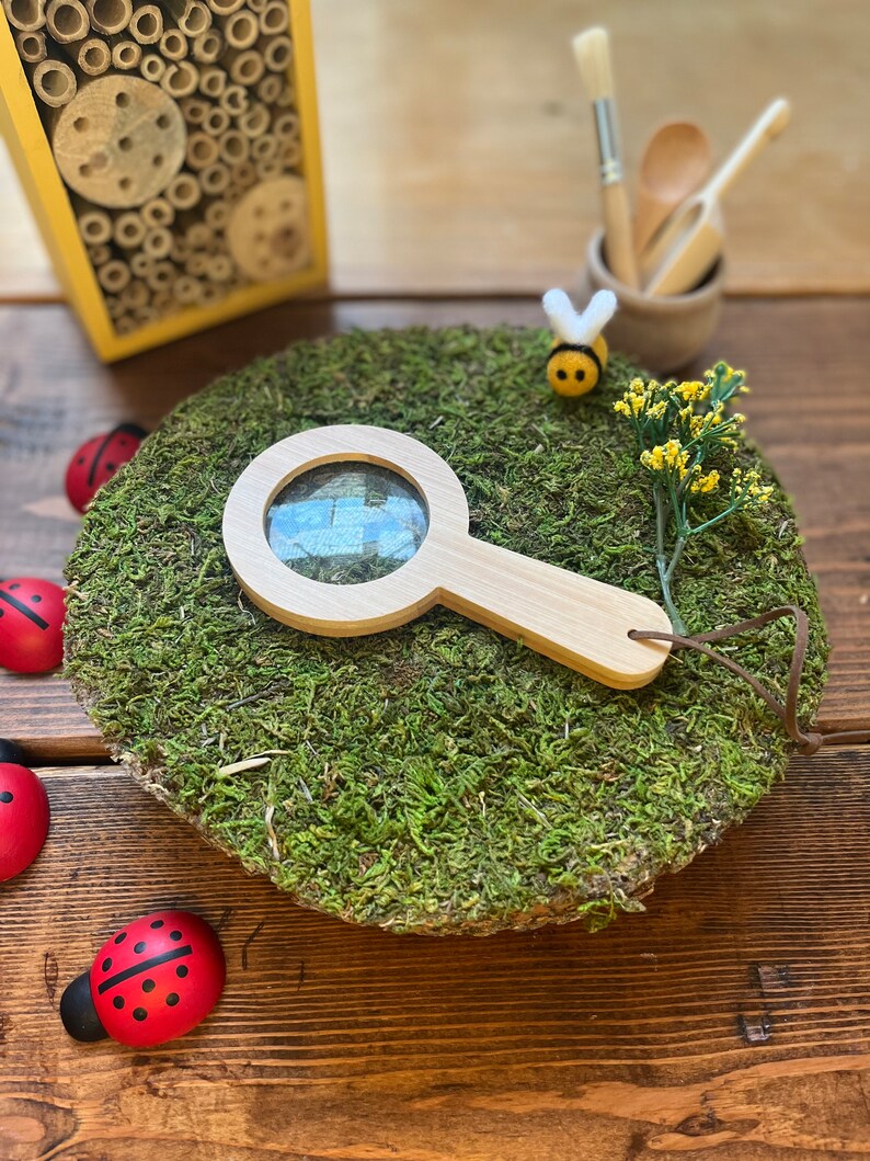 Wooden Kids Magnifying Glass | Nature Exploration |STEM Learning | Eco ...