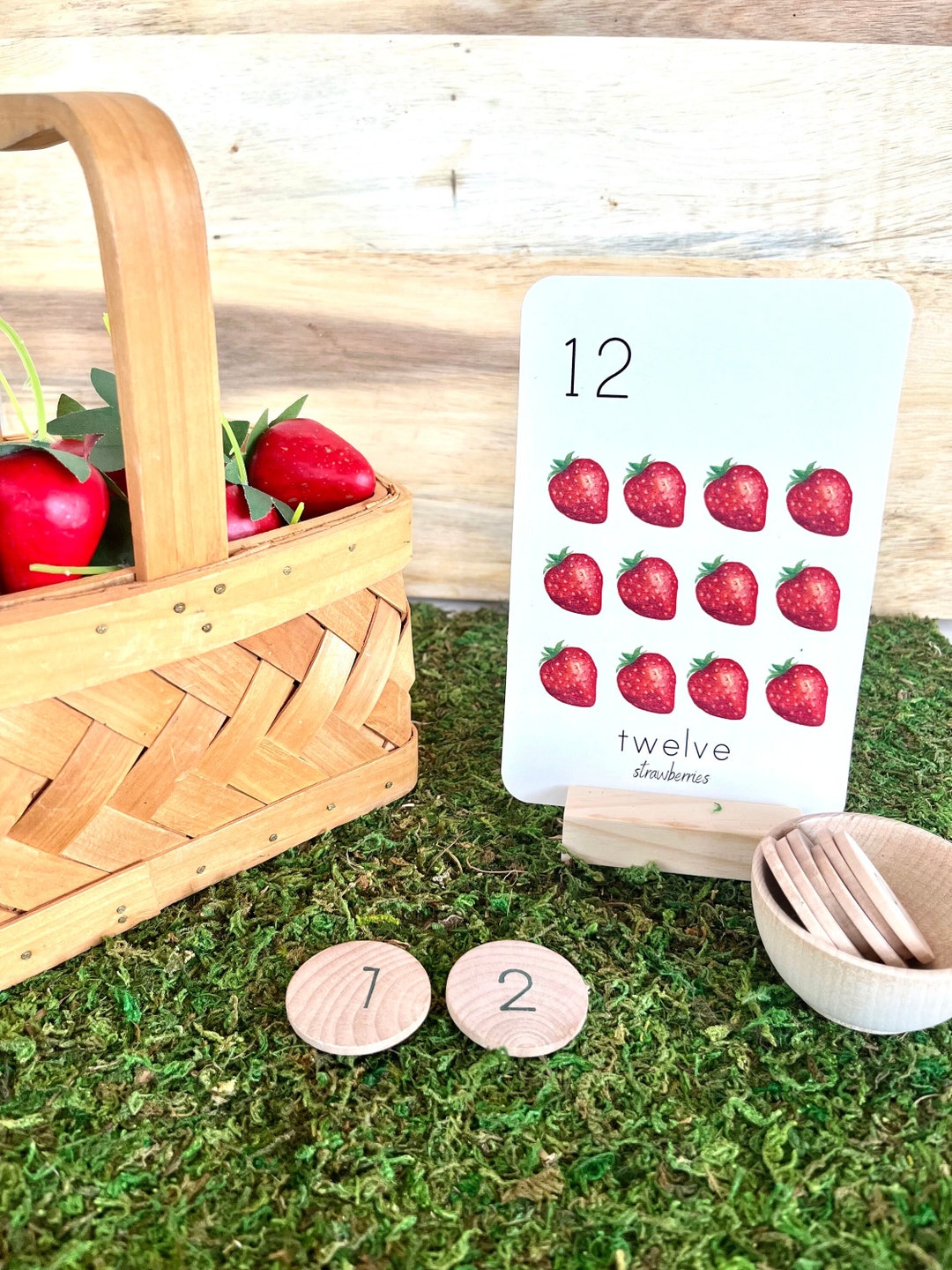 Nature Themed Number Cards | Counting Flashcards | Homeschool Nature ...