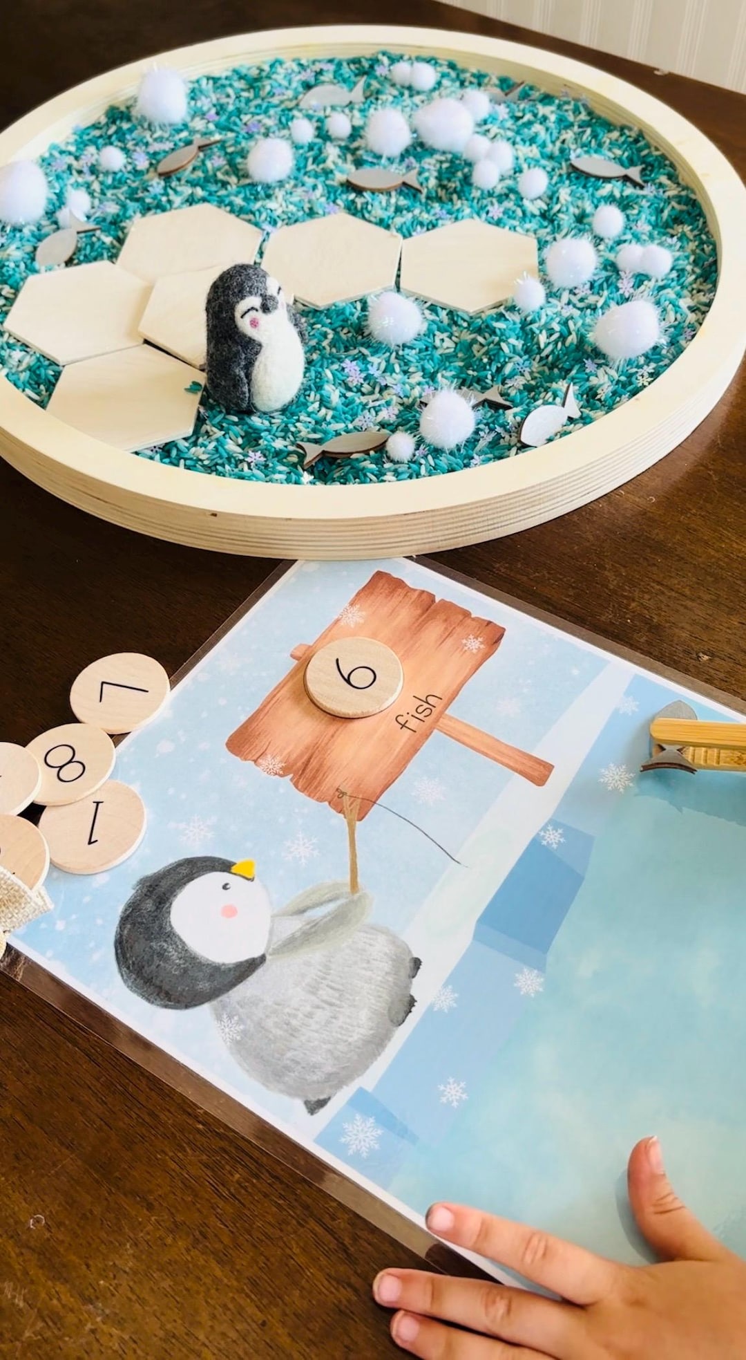 Penguin Sensory Kit Winter Sensory Bin Filler Arctic Sensory Bin Filler ...