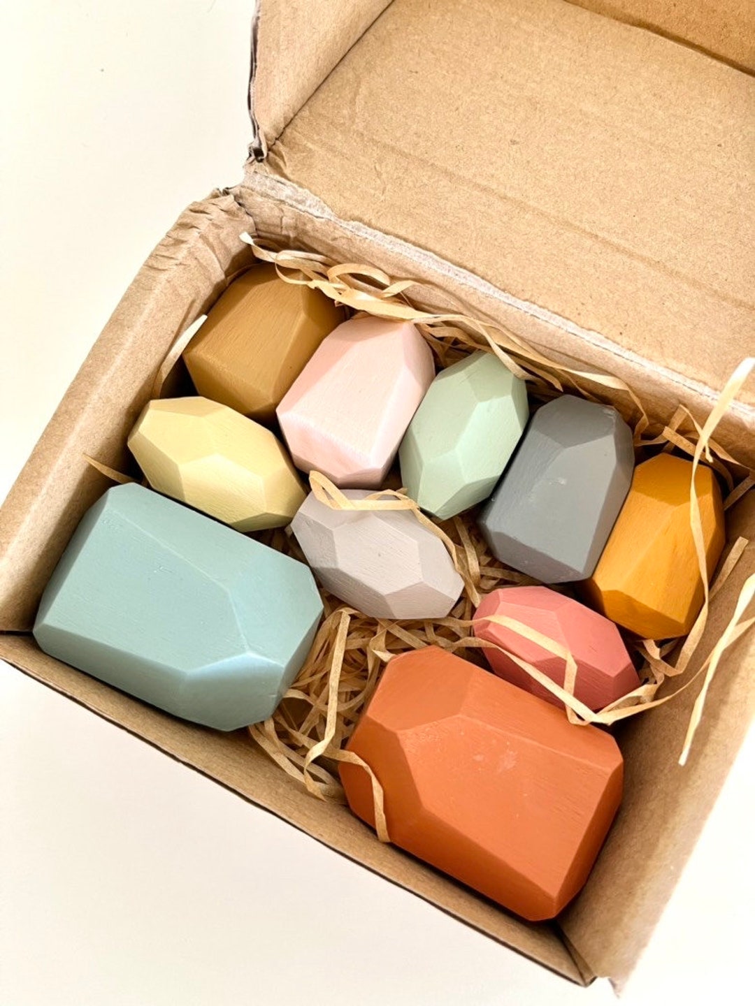 Wooden Stacking Stones | Montessori Educational Toys | Balancing Blocks ...