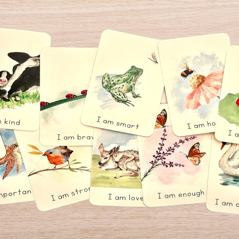 Nature Theme Cards - Etsy