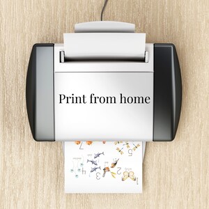 Numbers Poster | Nature Print - Etsy