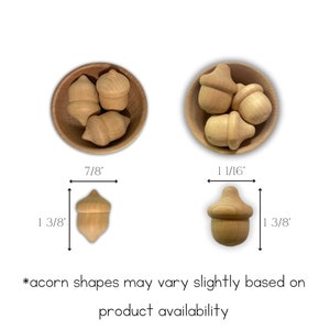 Acorn Sorting | Montessori Toys | Wooden Toys | Acorn Math Counters - Etsy
