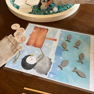 Penguin Sensory Kit | Winter Sensory Bin Filler | Arctic Sensory Bin ...