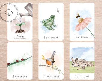Nature Themed Alphabet Cards Homeschool Nature Study Printable ...