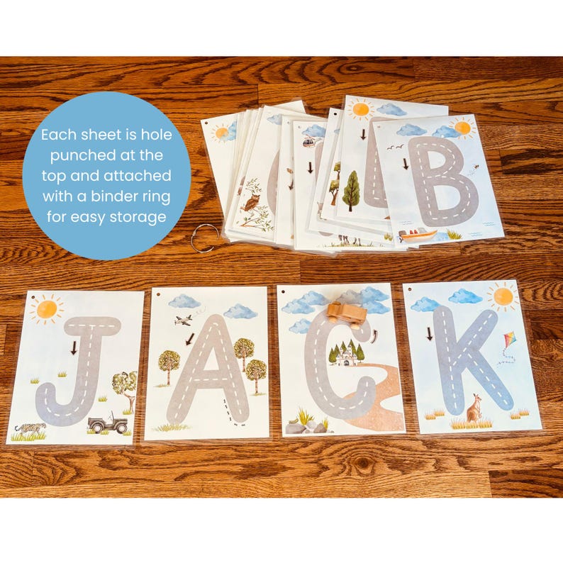 Alphabet Roads | Montessori Letter Formation Activity | Drive the ...