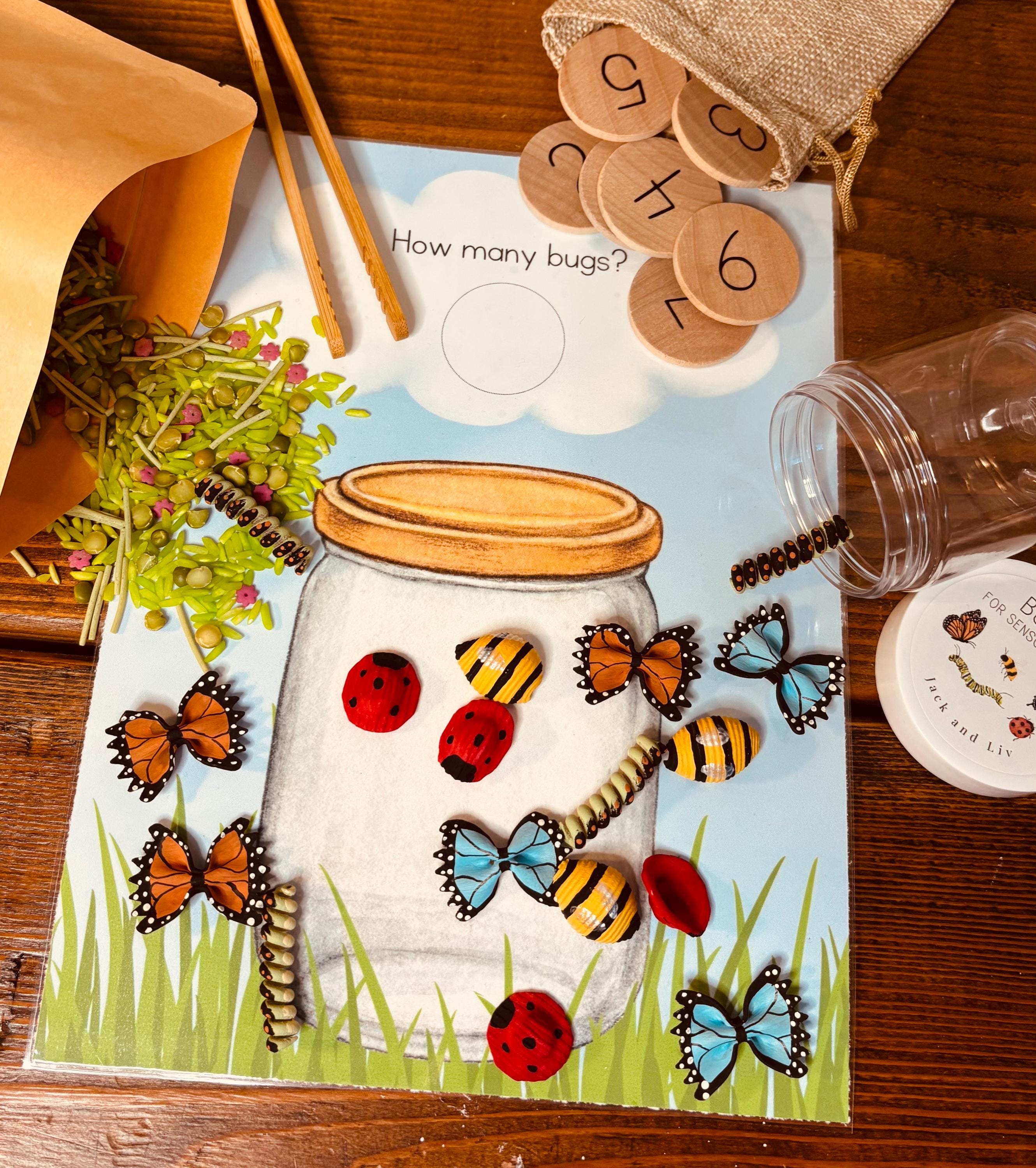 Bug Sensory Kit | Garden Sensory Bin Filler | Montessori Math | Nature ...