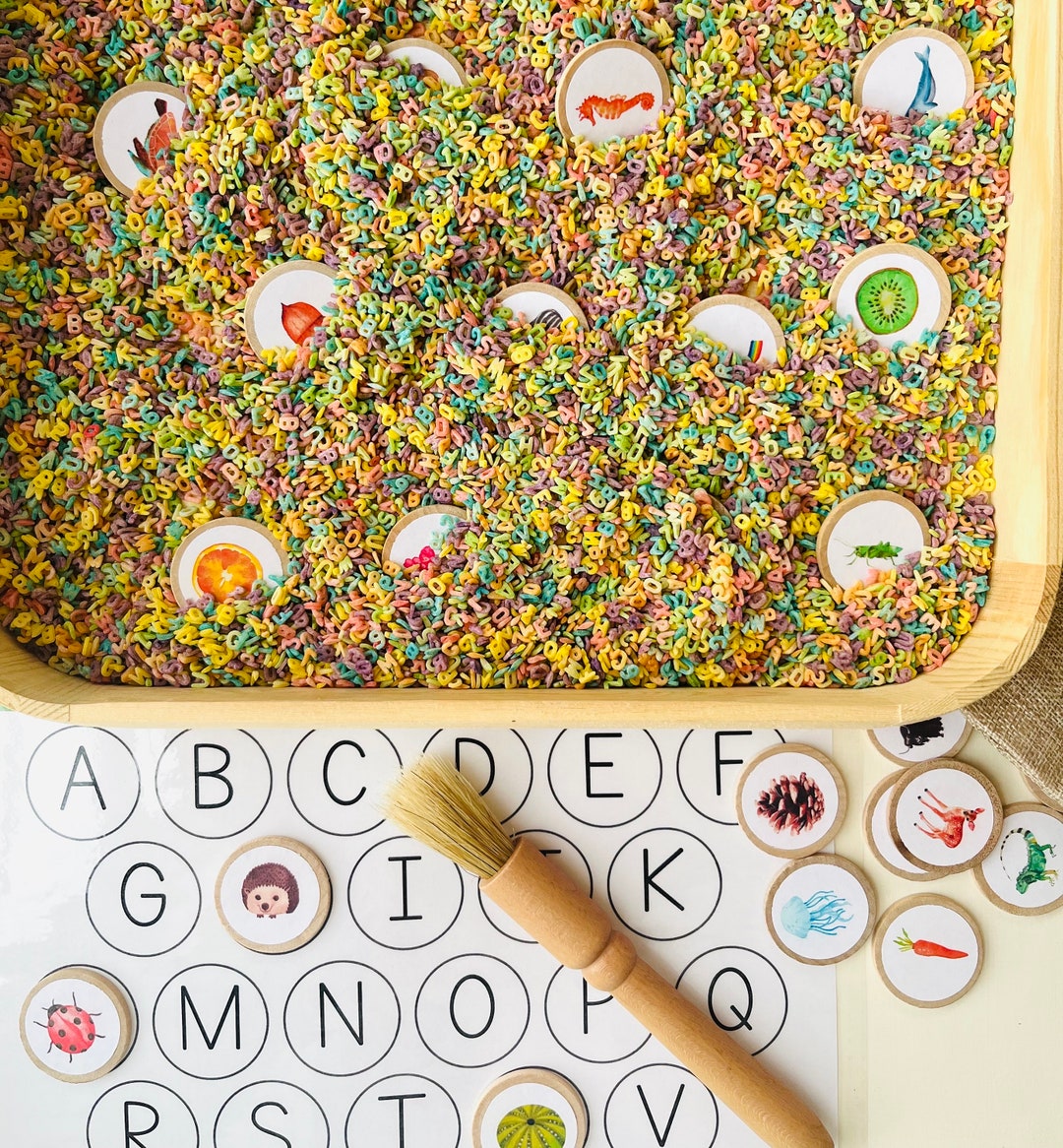 Alphabet Pictures Sensory Play Kit | Alphabet Matching Game | Sensory ...