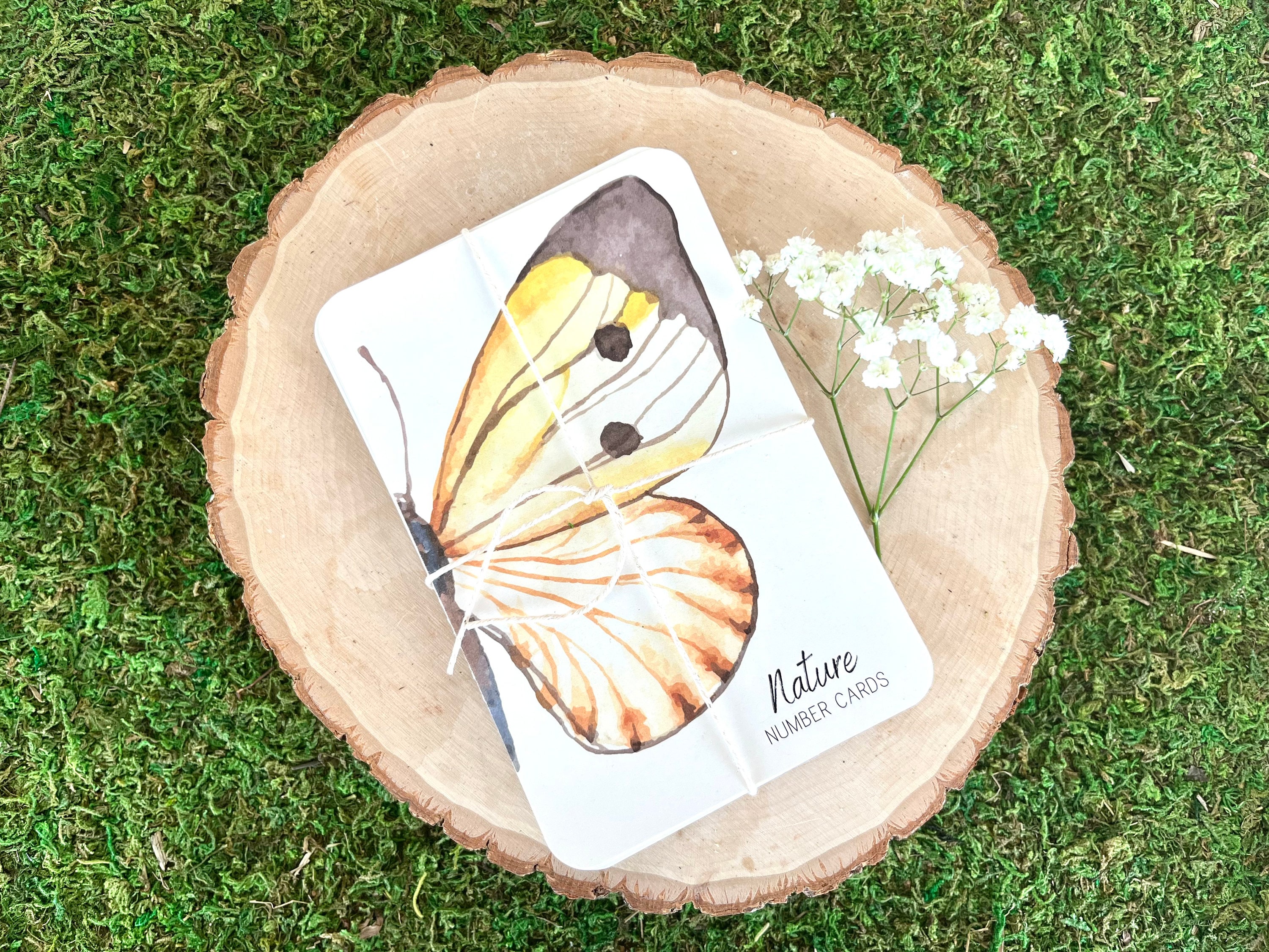 Nature Themed Number Cards | Counting Flashcards | Homeschool Nature ...
