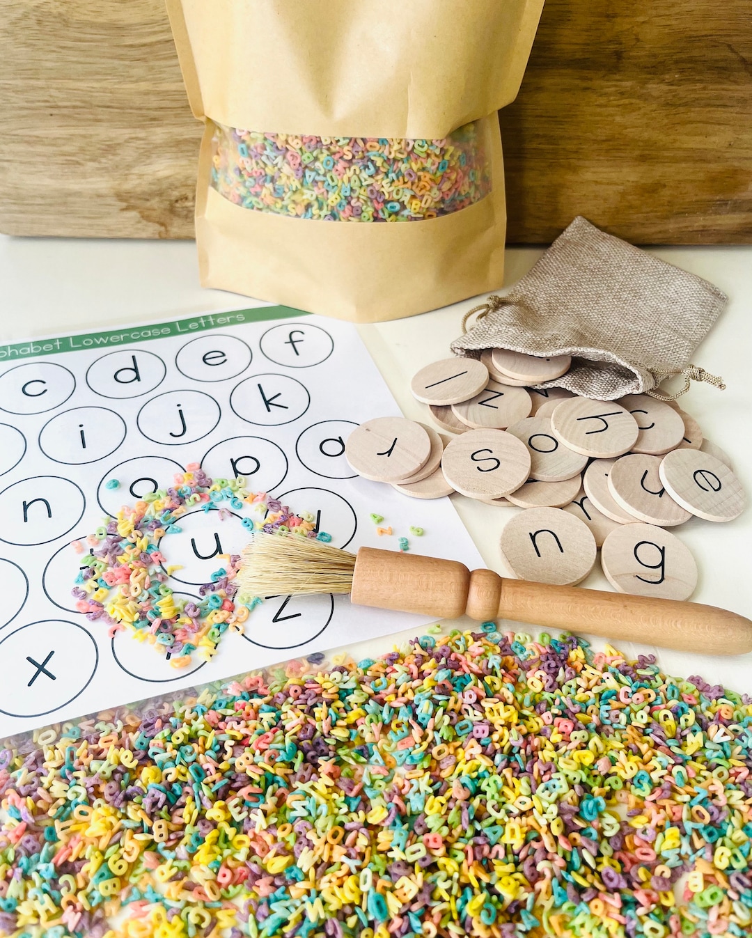 Lowercase Alphabet Sensory Play Kit | Sensory Bin Filler | Montessori ...