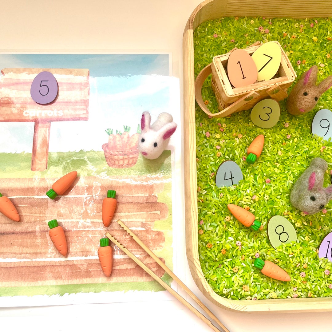 Easter Sensory Kit |bunny Sensory Bin Filler | Spring Sensory Bin ...