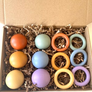 Wooden Balls and Sorting Rings | First Birthday Gift for Toddler | Baby ...