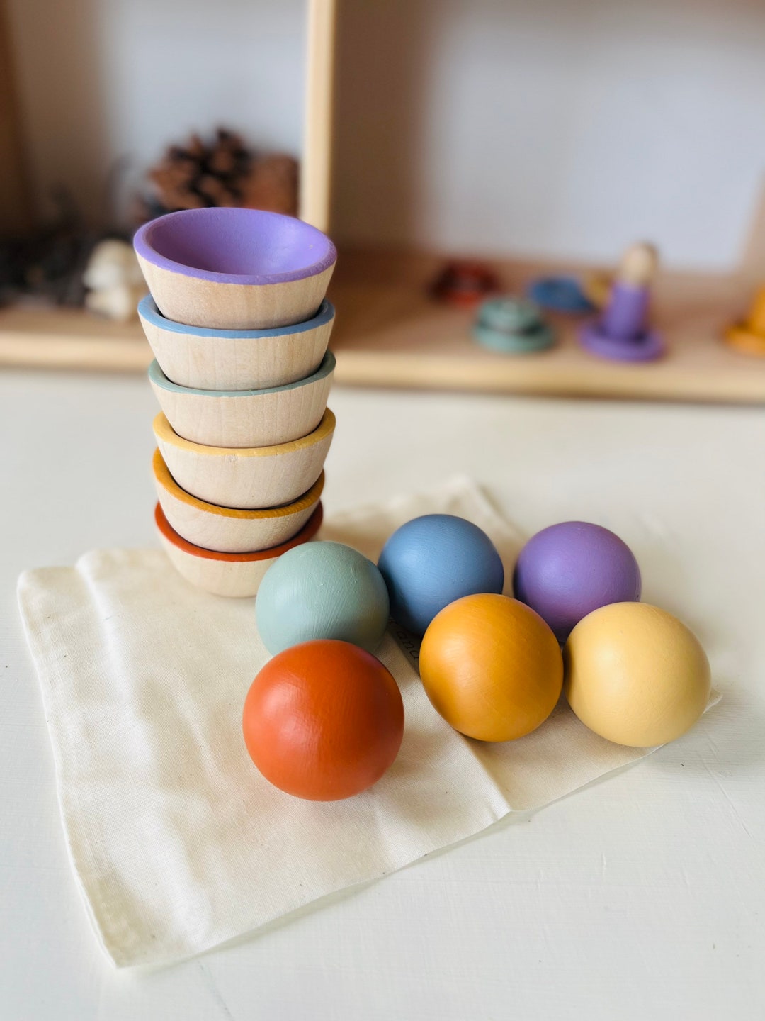 Wooden Balls and Sorting Bowls | First Birthday Gift Ideas | Baby ...