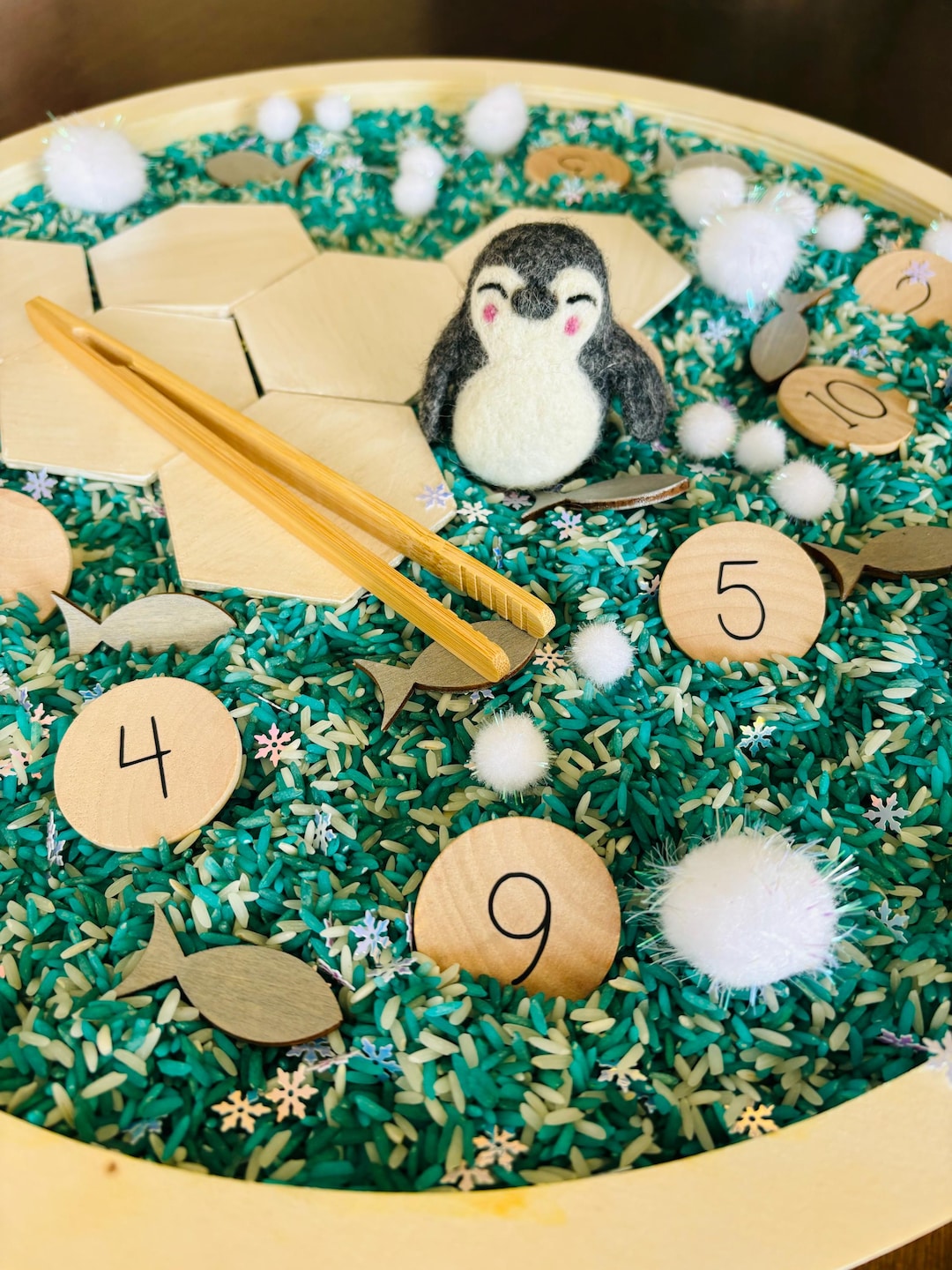 Penguin Sensory Kit | Winter Sensory Bin Filler | Arctic Sensory Bin ...