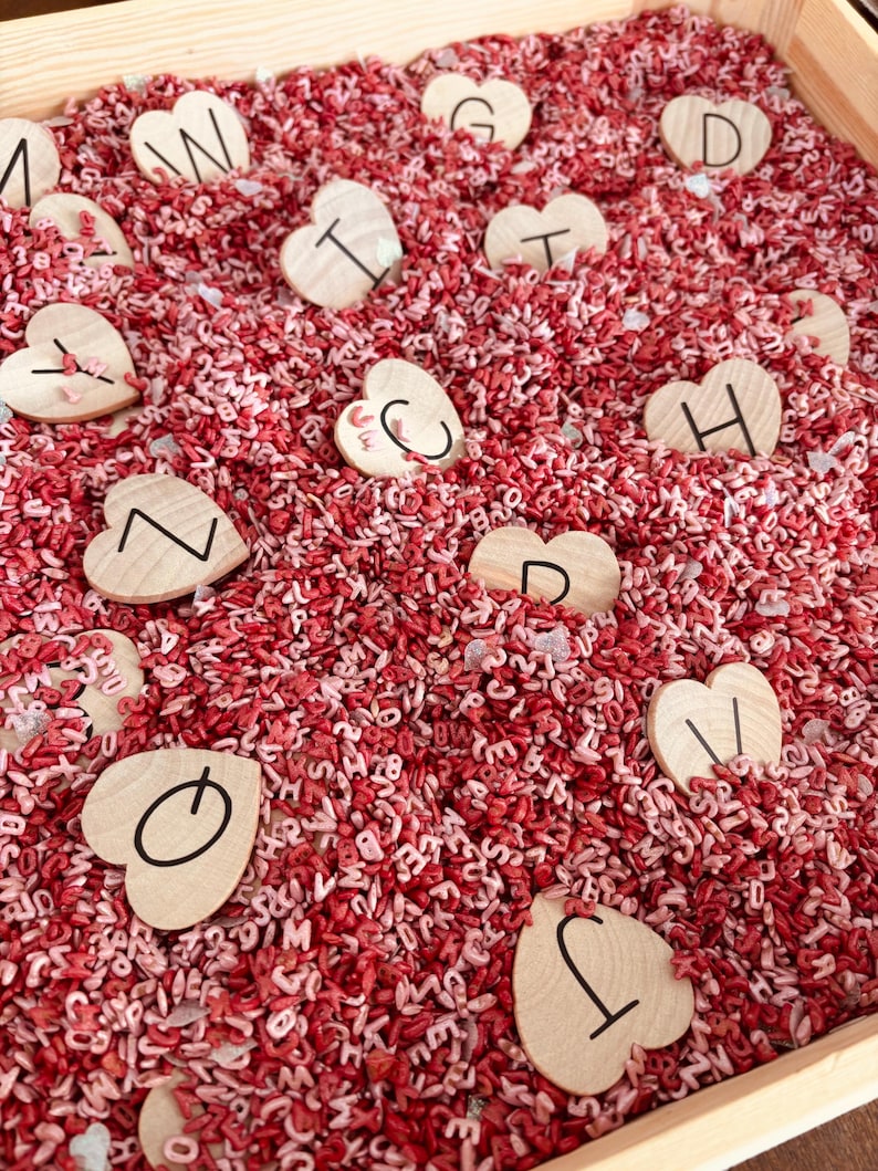 Valentine Sensory Play Kit | February Sensory Bin Filler | Montessori ...
