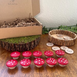 Mushroom Math Counters | Montessori Toddler | Montessori Mushroom ...