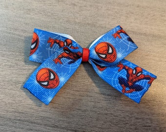 Spiderman Hair Bow | Etsy
