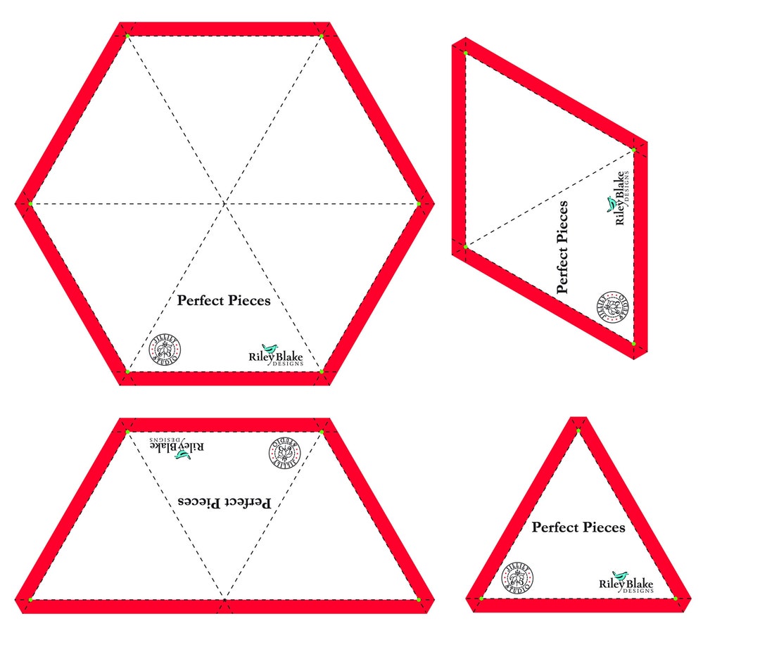 Jillily Studio Hex Angle Template - Etsy