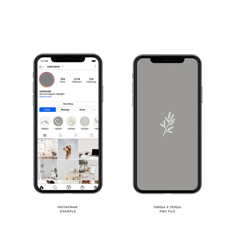 25 Minimal Hand Drawn Instagram Highlight Covers, Minimalist Highlight ...