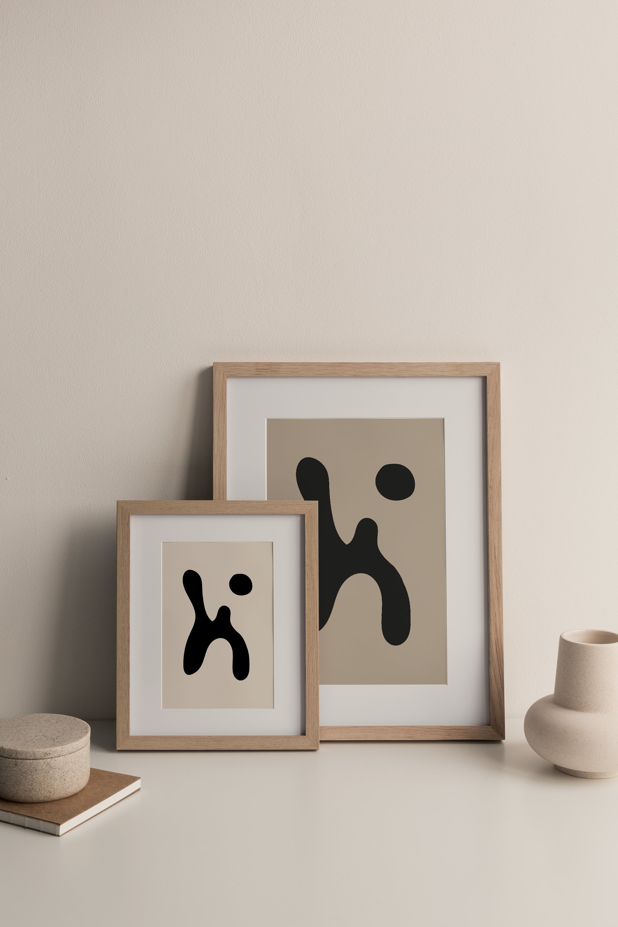 Black Abstract Art Print Abstract Shapes Minimalist Art | Etsy