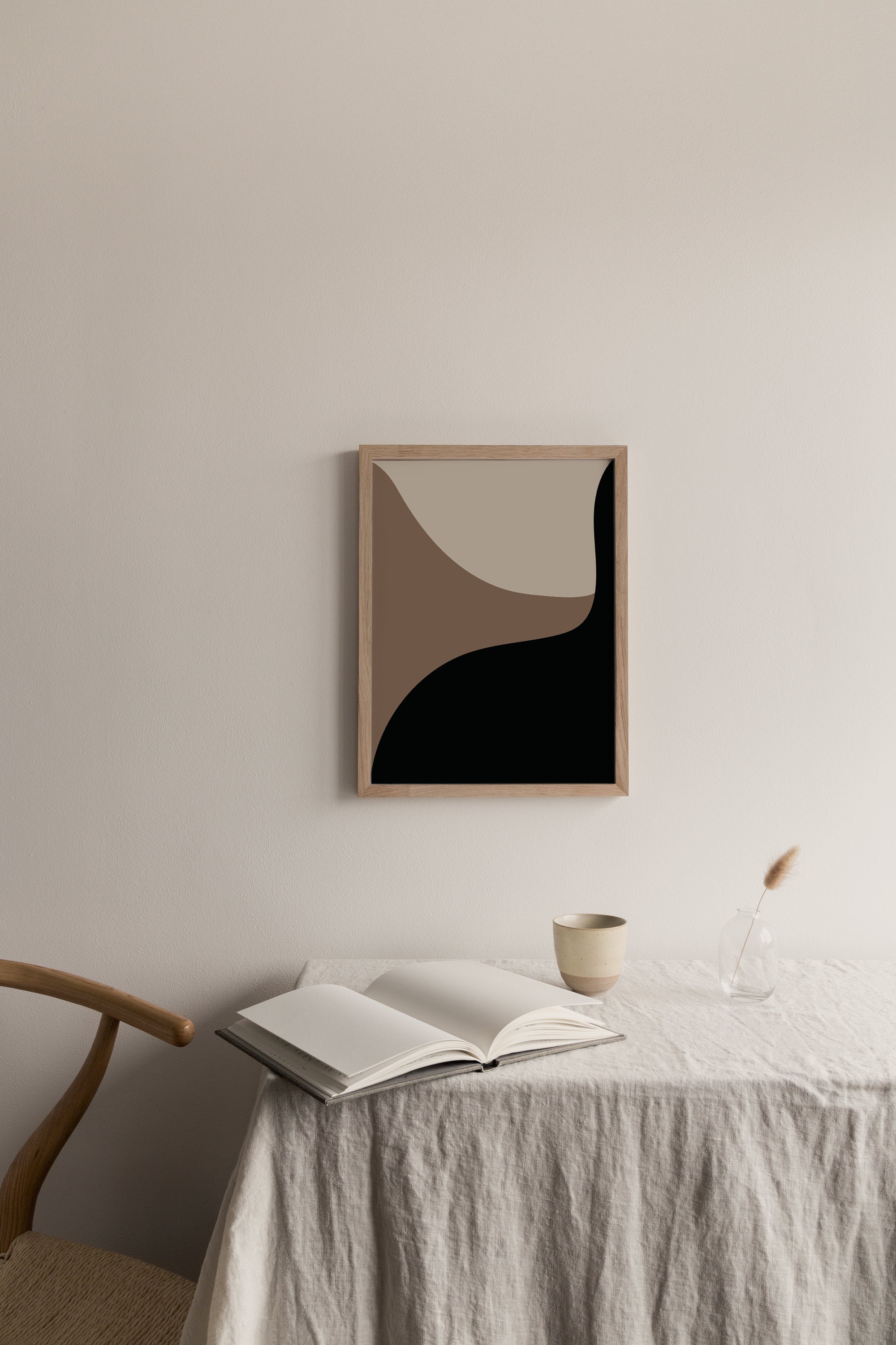 Set of 2 Abstract Neutral Prints Modern Art Abstract Wall | Etsy Canada