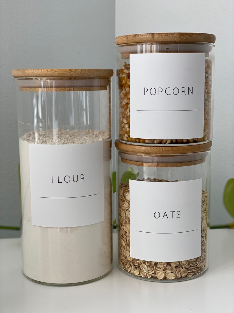 Kitchen Labels - Standard and Custom - Etsy