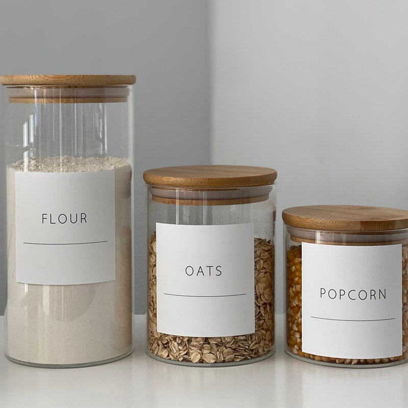 Kitchen Canister Labels - Etsy