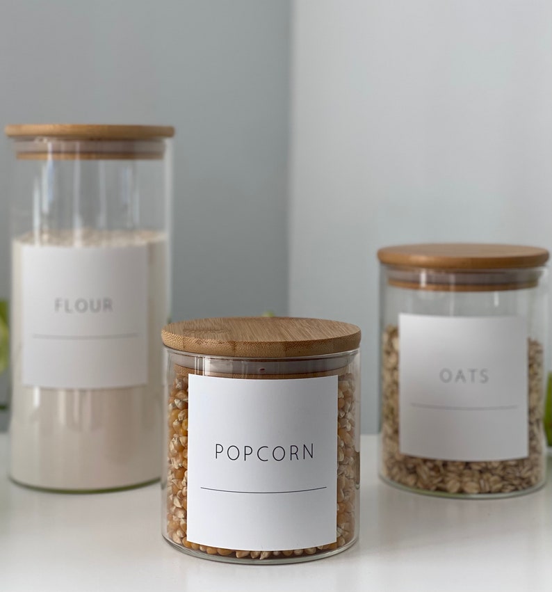 Kitchen Labels - Standard and Custom - Etsy