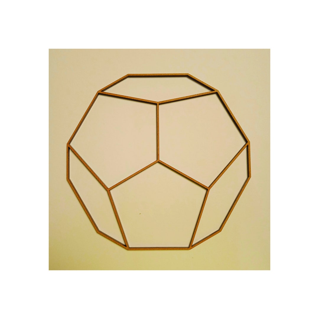 DODECAHEDRON 6" / 15.24 Cm Grid Cut - Two-dimensional! - Etsy UK