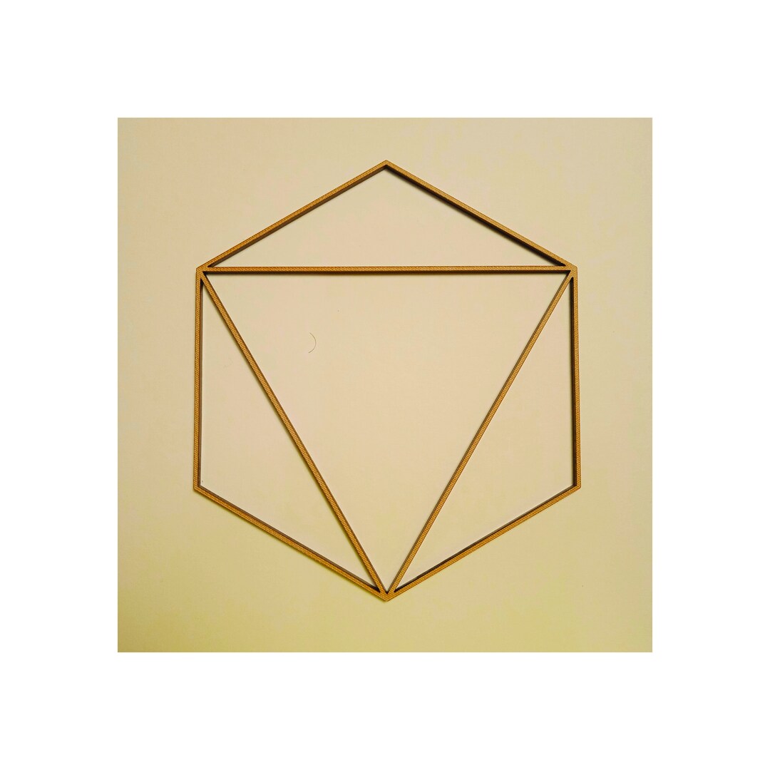 OCTAHEDRON 6" / 15.24 Cm Grid Cut/ TWO-DIMENSIONAL - Etsy