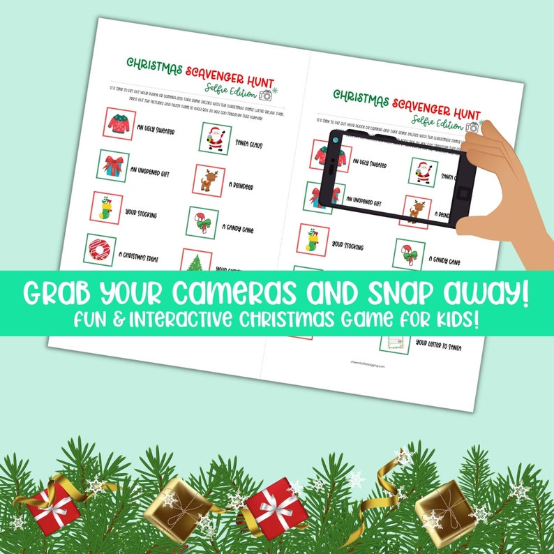 Christmas Scavenger Hunt Photo Edition | Printable Christmas Party ...