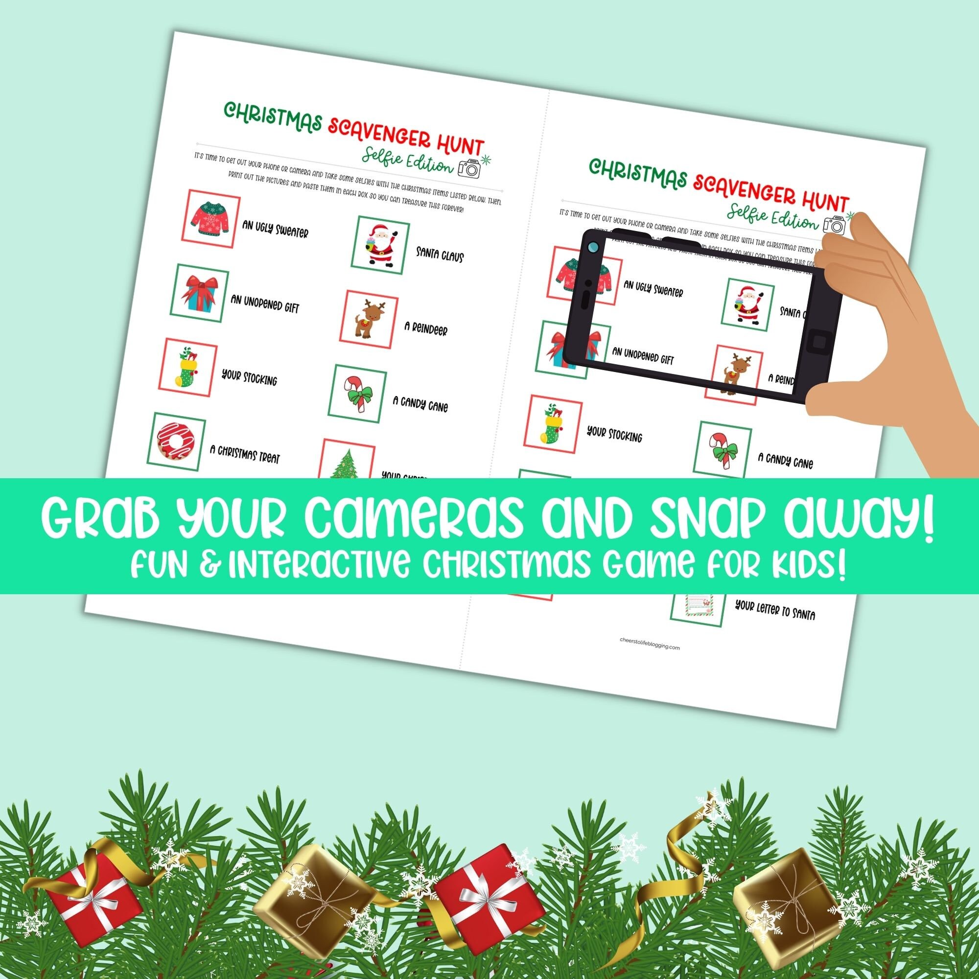 Christmas Scavenger Hunt Photo Edition | Printable Christmas Party ...