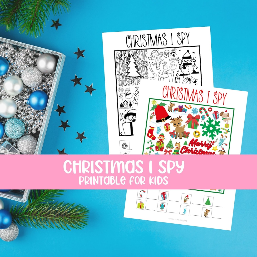 Christmas I Spy Printable | Christmas Activity Sheets for Kids ...