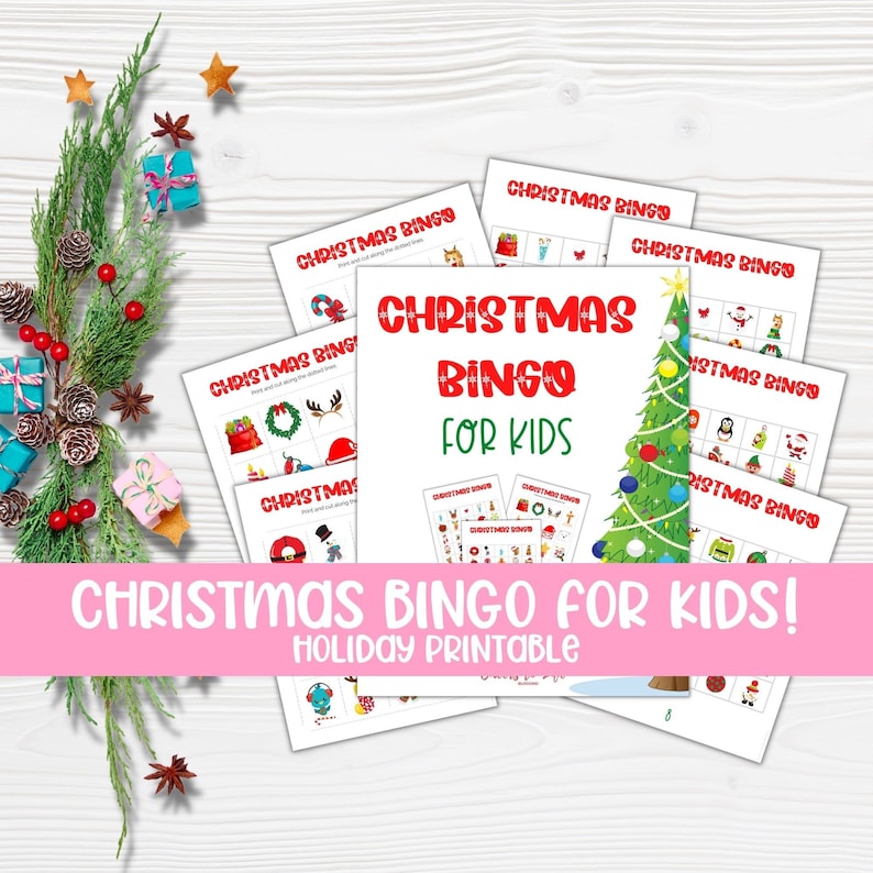 Christmas Bingo Cards Printable | Christmas Bingo for Kids | Holiday ...