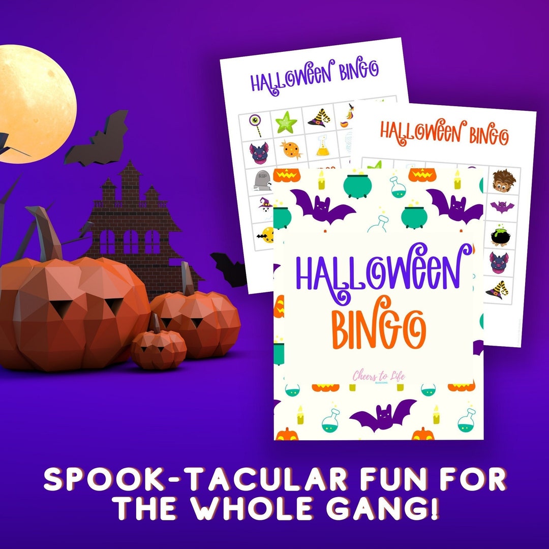 Halloween Bingo Cards for Kids | 30 Unique Printable Halloween Bingo ...