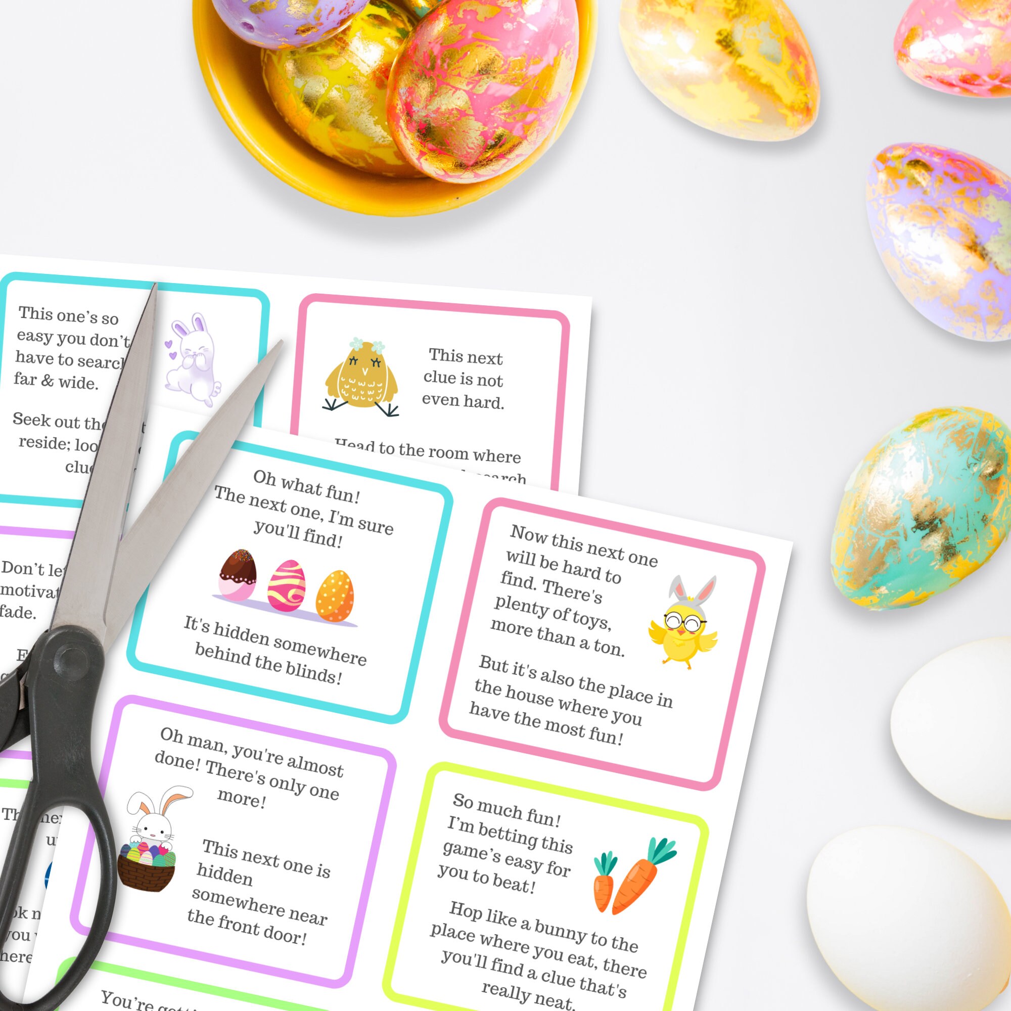 Easter Scavenger Hunt Printable | Kids Easter Game | Easter Egg Hunt ...