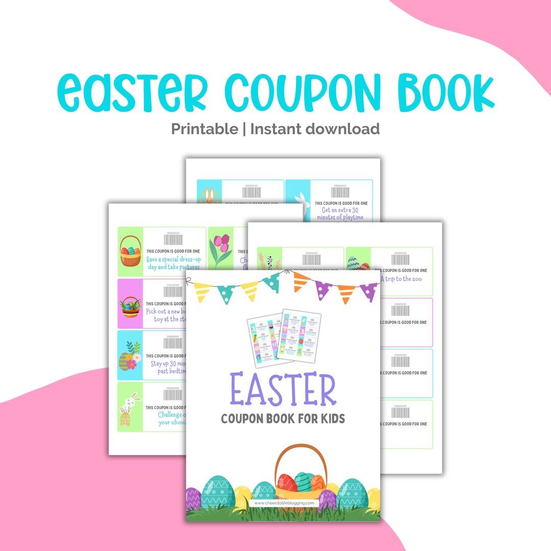 Printable Easter Coupon Book for Kids | Easter Activities for Children ...