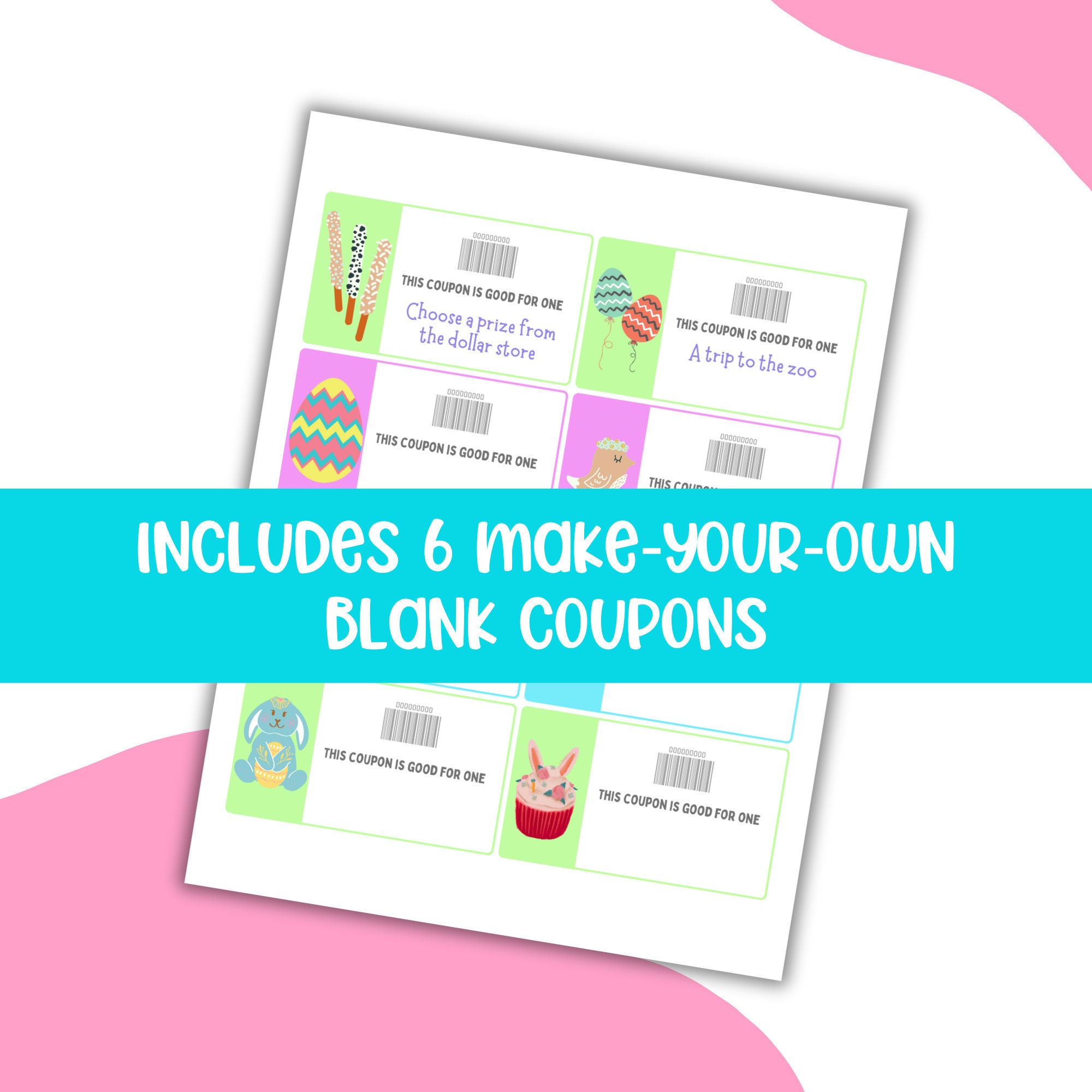 Printable Easter Coupon Book for Kids | Easter Activities for Children ...