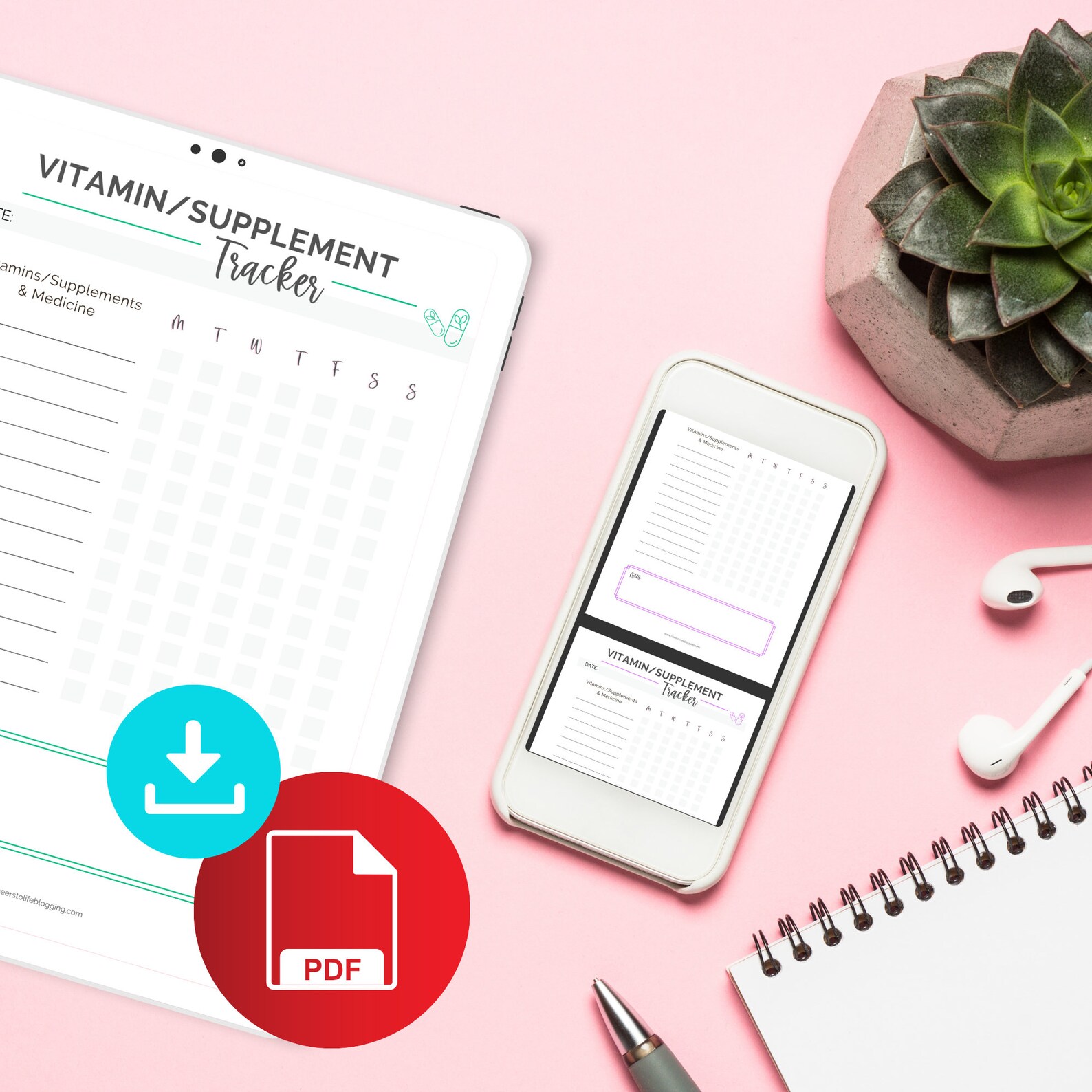 Medicine Tracker | Vitamin Supplement Tracker | Medication Tracker ...